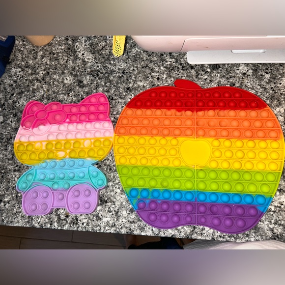 no brand | Toys | Hello Kitty Big Apple Pop It 2pieces | Poshmark